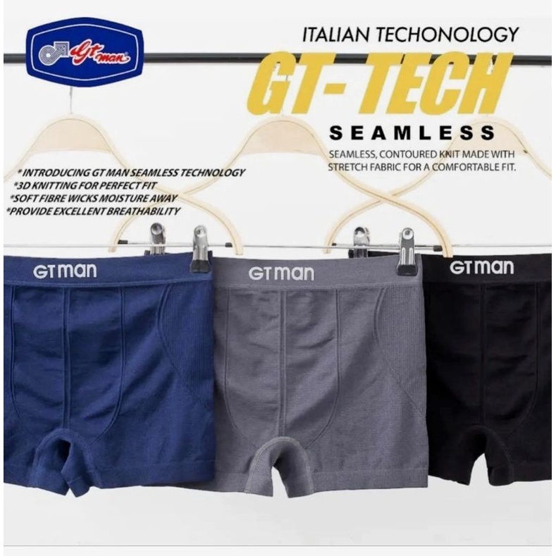Jual Boxer / Celana Dalam Pria GTMan Seamless A05 AO5 [1pc] | Shopee ...
