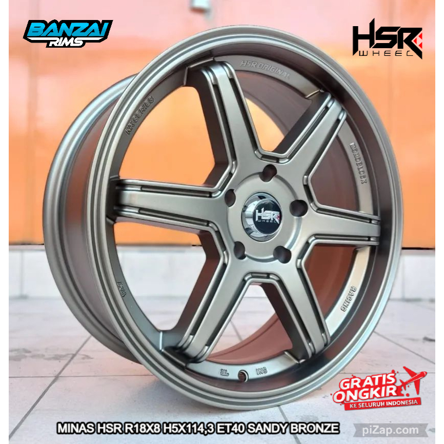 Jual Velg/Pelek Mobil Racing HSR MINAS Ring 17 Pelek Mobil Civic Camry HRV CRV Xpander Almaz ...
