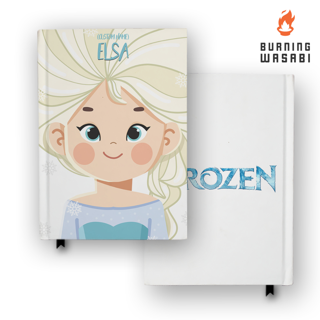 Jual Buku Catatan Notebook Frozen 7 Elsa Custom Nama Agenda Jurnal ...