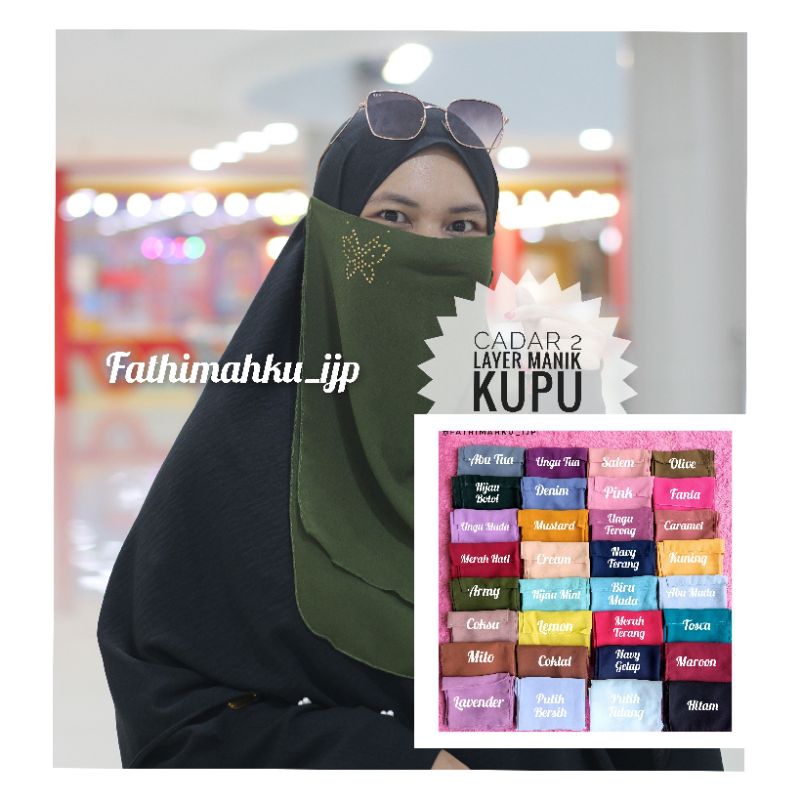 Jual Cadar 2 Layer Manik Kupu/Cadar lepas 2 layer Warna Terlengkap ...
