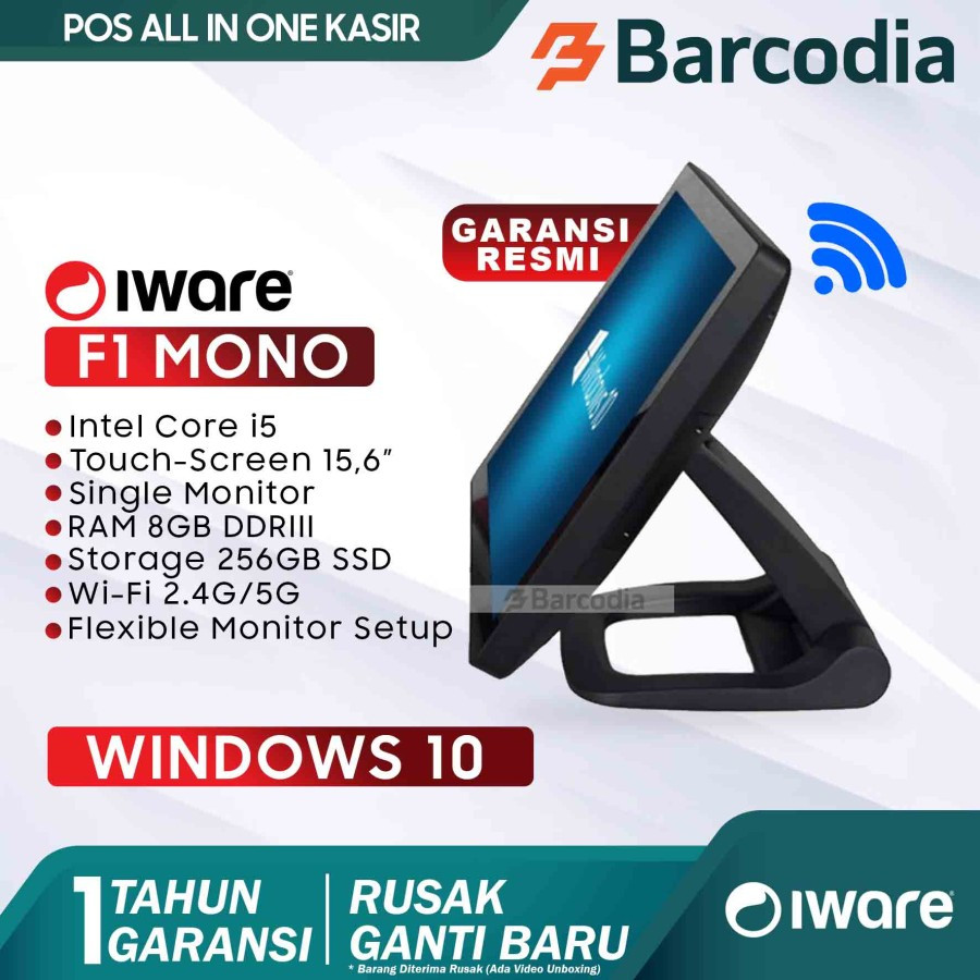 Jual Mesin Kasir All in One Touchscreen Pos System PC Core i5 Iware F1 Mono | Shopee Indonesia