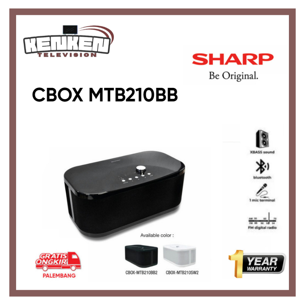 Jual Speaker Bluetooth Sharp CBOX-MTB210BB Speaker Sharp | Shopee Indonesia