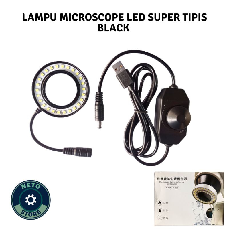 Jual LAMPU MICROSCOPE LED SUPER TIPIS BLACK | Shopee Indonesia