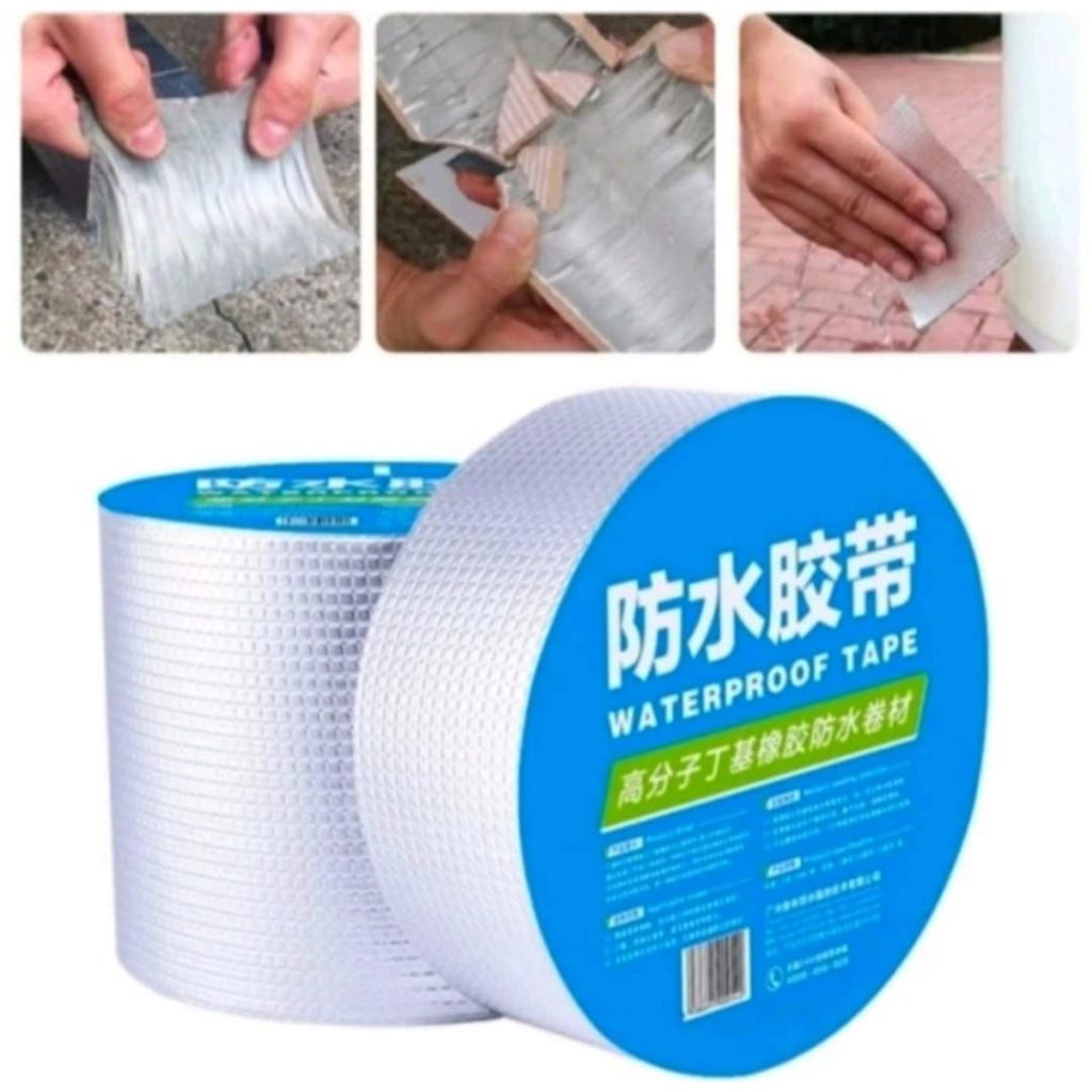 Jual AS Lakban Aluminium Foil Butyl Waterproof Tape 3m X 5Cm | Shopee Indonesia