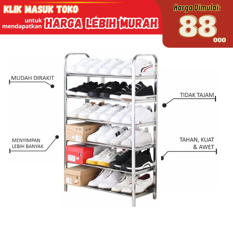 Jual Olla Hom Rak Sepatu Susun Rak Sepatu Tingkat / Tempat Sepatu ...