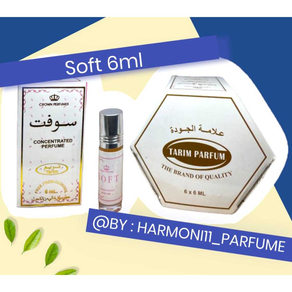 Jual 1 BOX AROMA SOFT ISI 6 BOTOL 6 ML BY TARIM | Shopee Indonesia