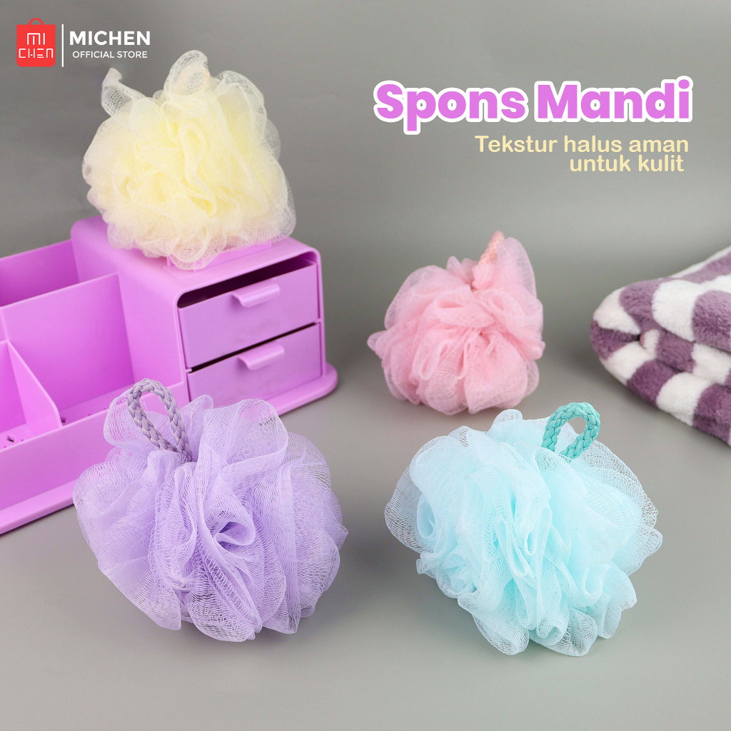 Jual [COD] Spons Mandi/Spons kawat Cuci Piring shower puff spons murah ...