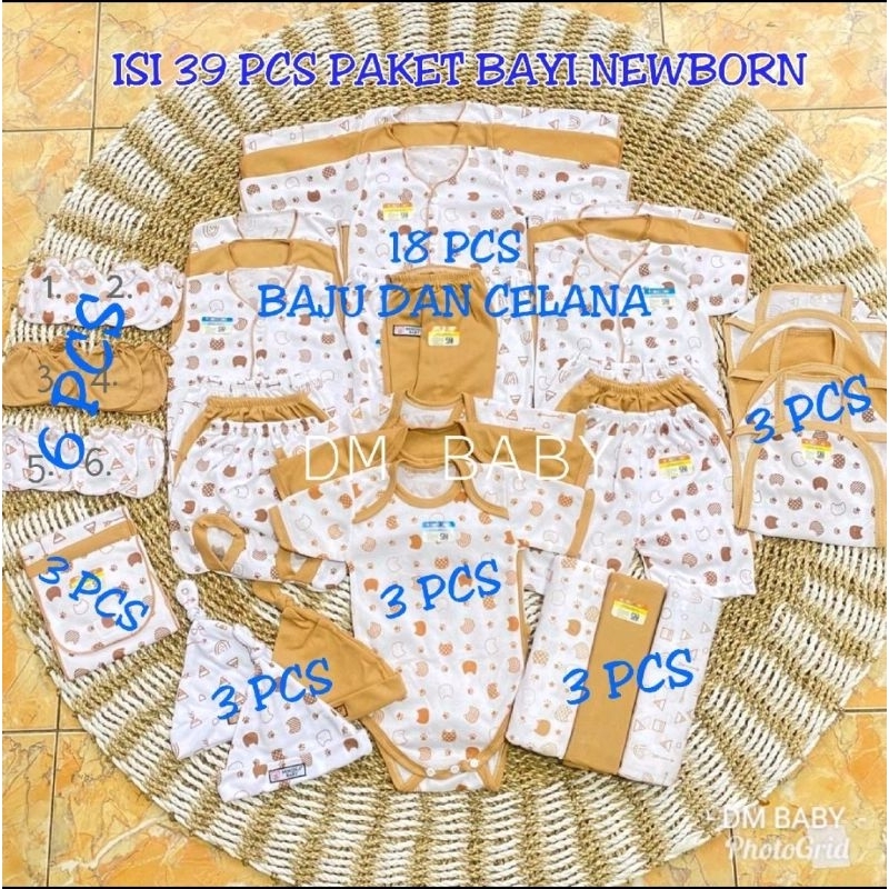 Jual Paket 39 PCS Paket Brojol Paket Lahiran Lengkap Baju dan Celana ...