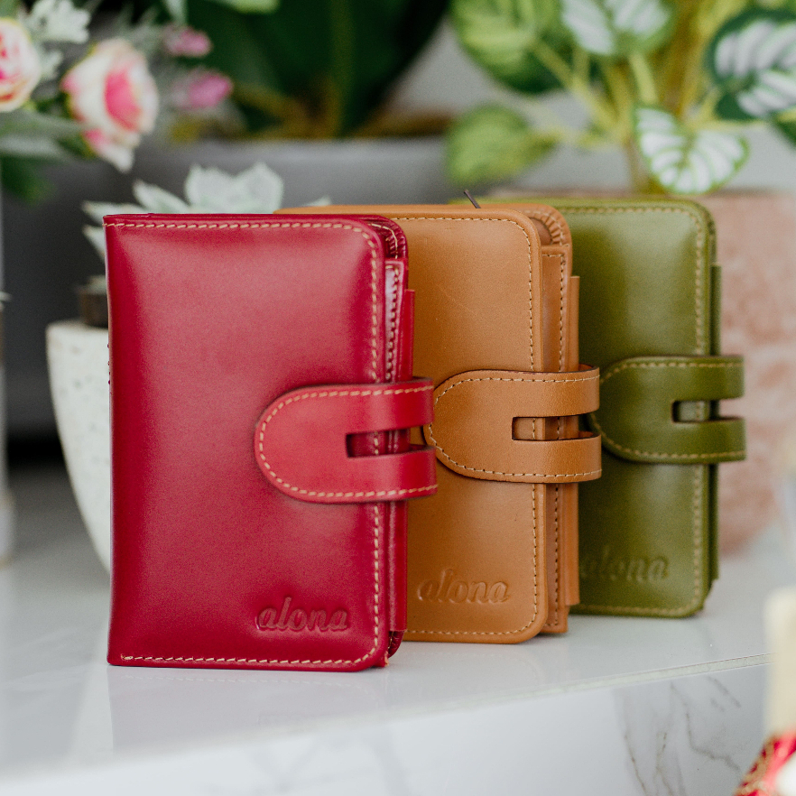 Jual Dompet Wanita Kulit Asli Model Trendy ALONA LOTUS WALLET - RL ...