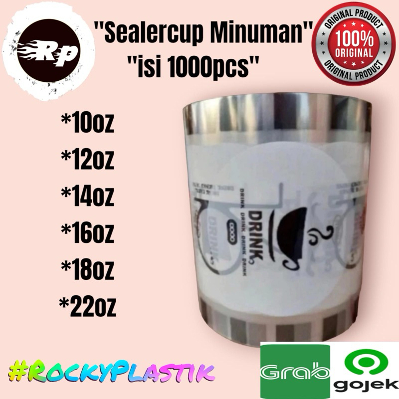 Jual Plastik Lid Seal Cup / Sealer Cup / Cup Sealer Roll 1000pcs ...
