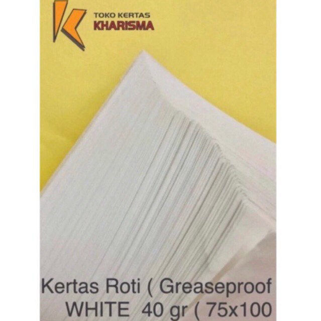 Jual Kertas Roti WHITE 40gr ( Greaseproof paper ) | Shopee Indonesia