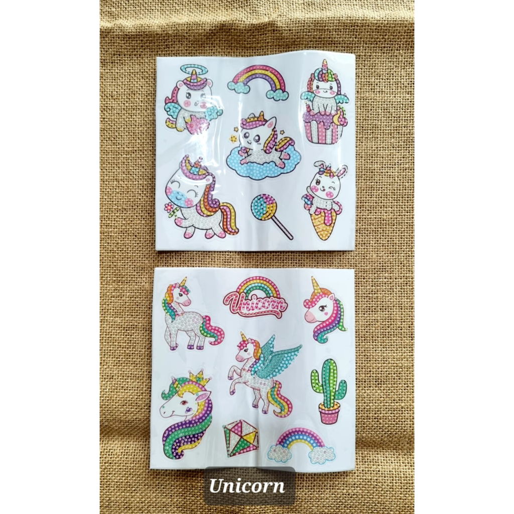Jual DIY Sticker hias Diammond Cutie Pop Cartoon untuk Kado Ulang tahun ...