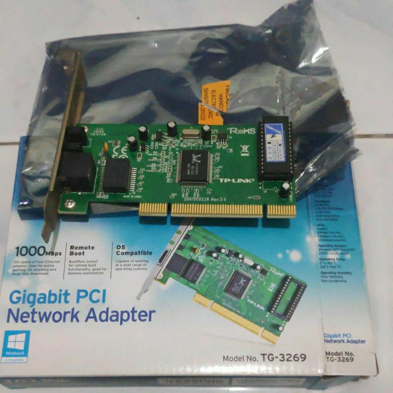 Jual TP-LINK TG- 3269 Gigabit PCI Network Adapter with bootrom 10/100 ...