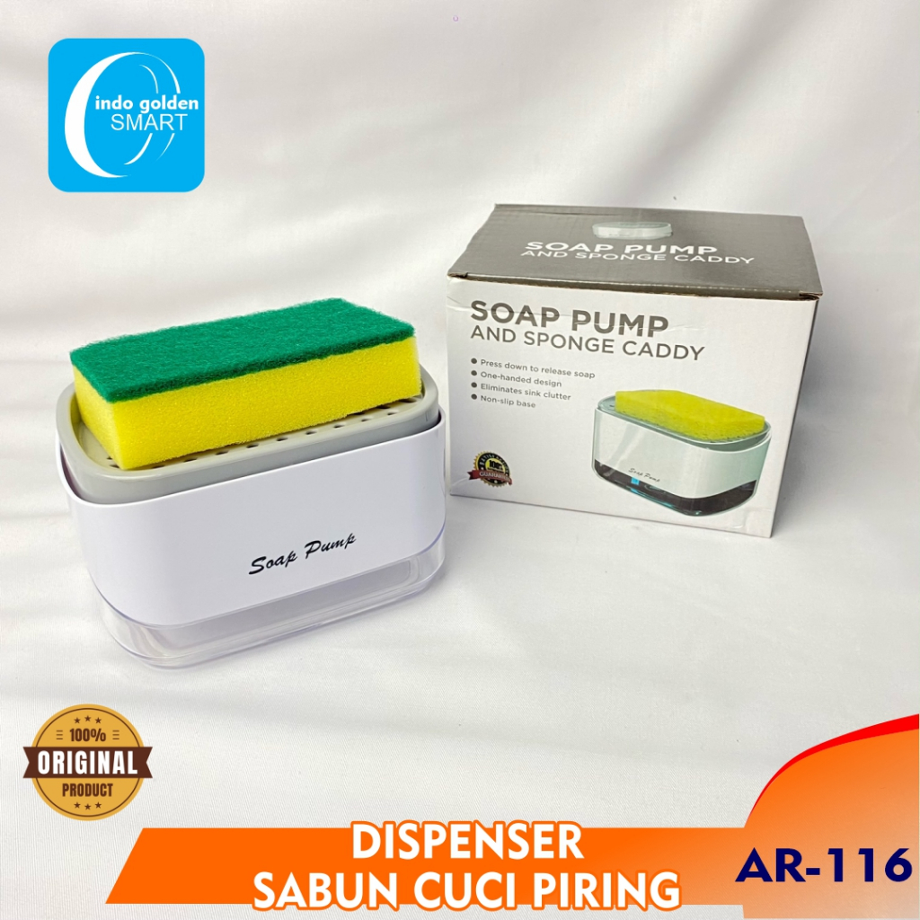Jual Dispenser Sabun Cuci Piring Tempat Sabun Soap Pump Spons AR-116 ...