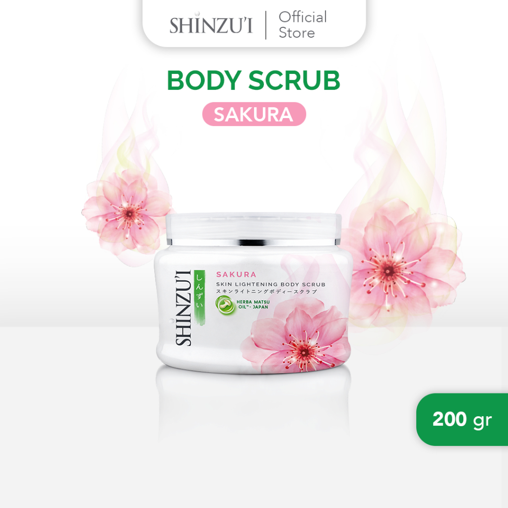 Jual Shinzui Sakura Skin Lightening Body Scrub 200 g | Shopee Indonesia