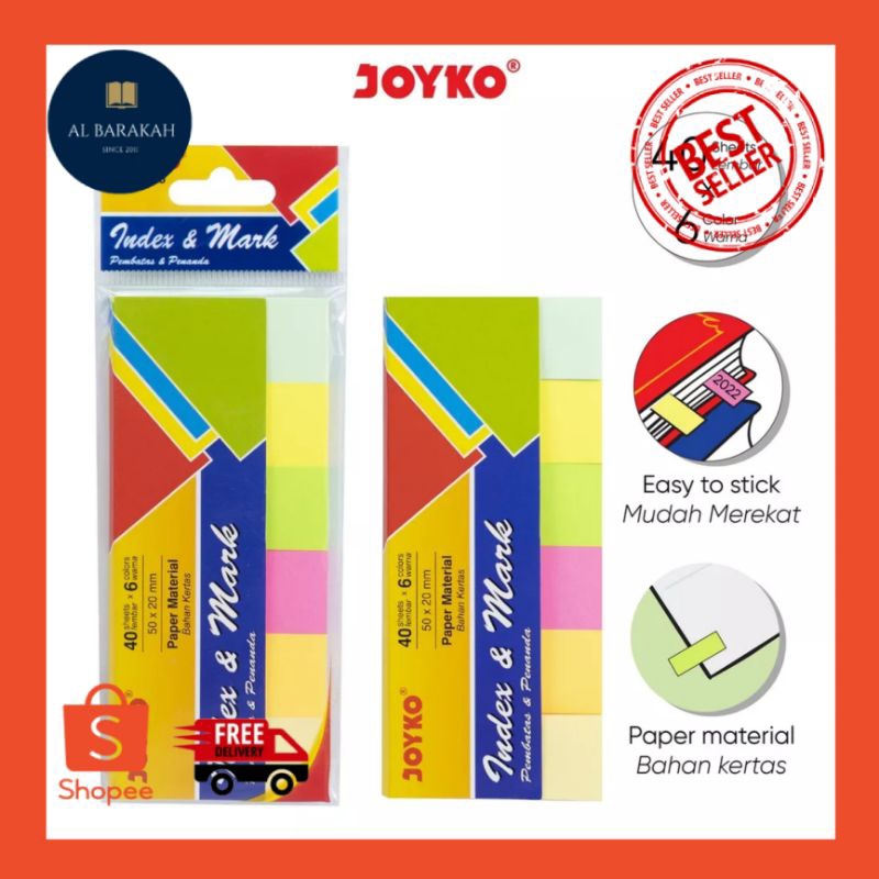 Jual Index & Mark Penanda Pembatas Joyko IM-36 Kertas / Sticky notes ...