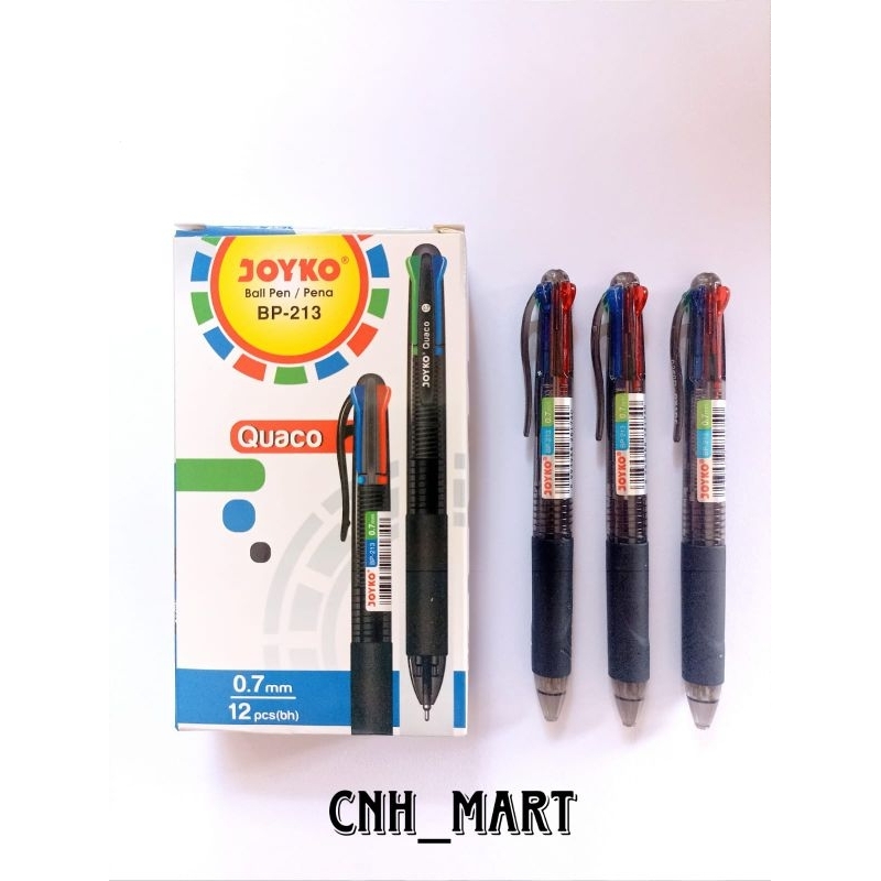 Jual Pulpen 4 Warna Joyko BP-213 Quaco - Balpen 4 Warna Squeezy Sq104C ...