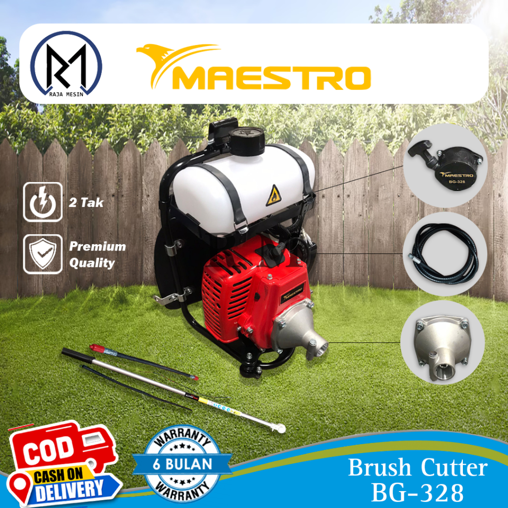 Jual Mesin Potong Rumput / Brush Cutter Maestro BG328(Qualitas Premium ...