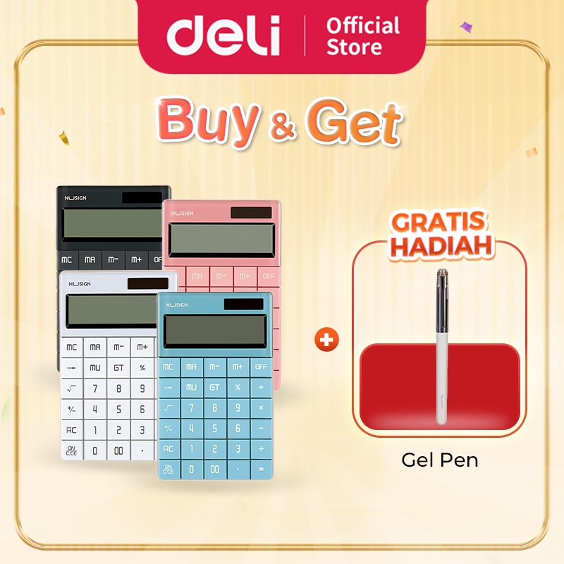 Jual Nusign Calculator / Kalkulator 12Digit LCD Besar Design Modern ...