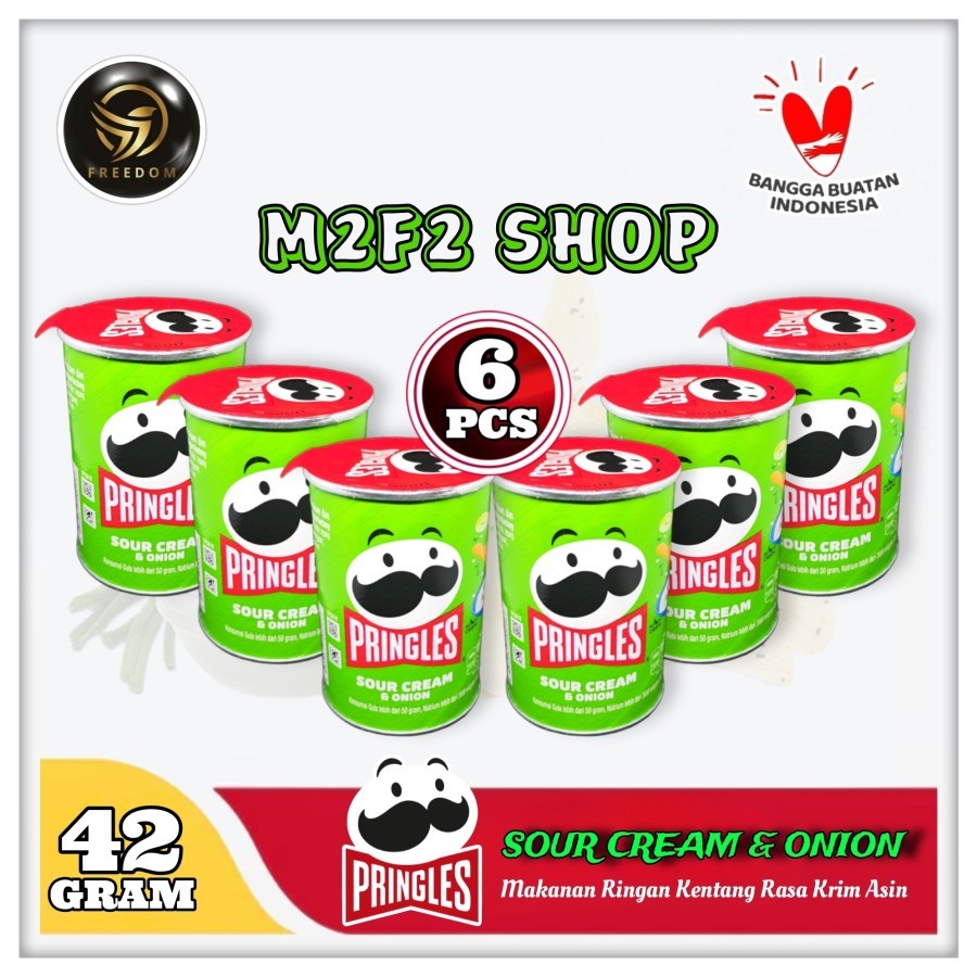 Jual PRINGLES Potato Chips | Keripik Kentang Sour Cream & Onion - 42 gr ...