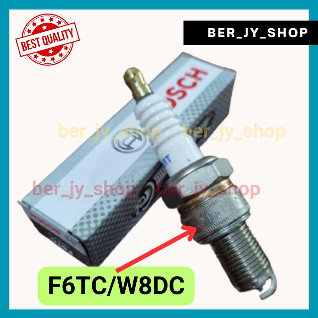 Jual Busi BOSCH F6TC ( W8DC ) ORIGINAL DIJAMIN ASLI drat panjang untuk ...