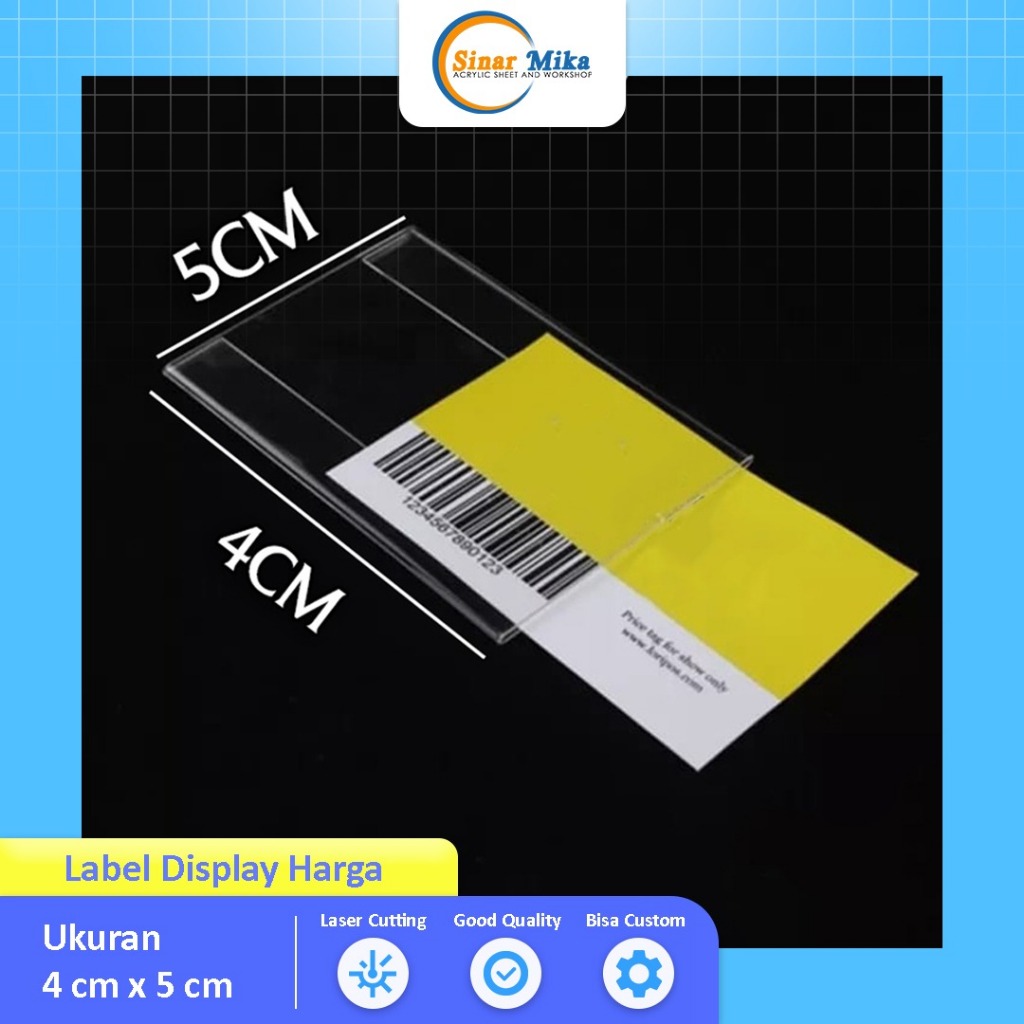 Jual Label Display Harga Akrilik/Price tag minimarket | Shopee Indonesia