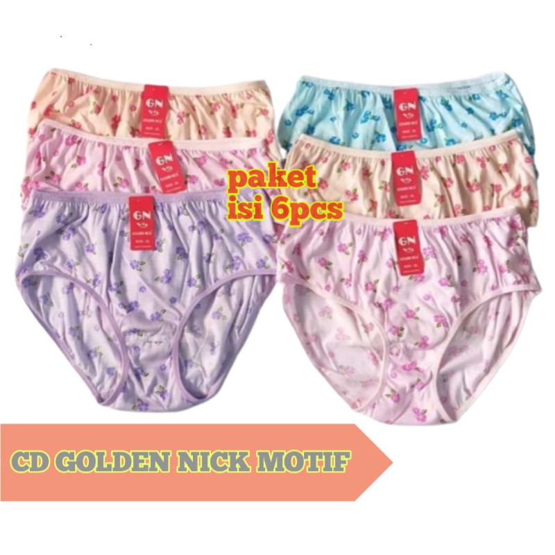 Jual Golden nick 6pcs Cd Golden nick Motif Bunga | Shopee Indonesia