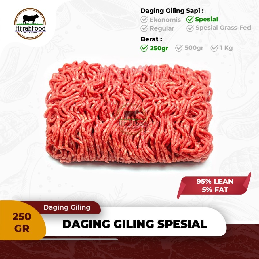 Jual Hijrahfood Daging Giling Sapi | Minced Ground Beef Less Fat ...