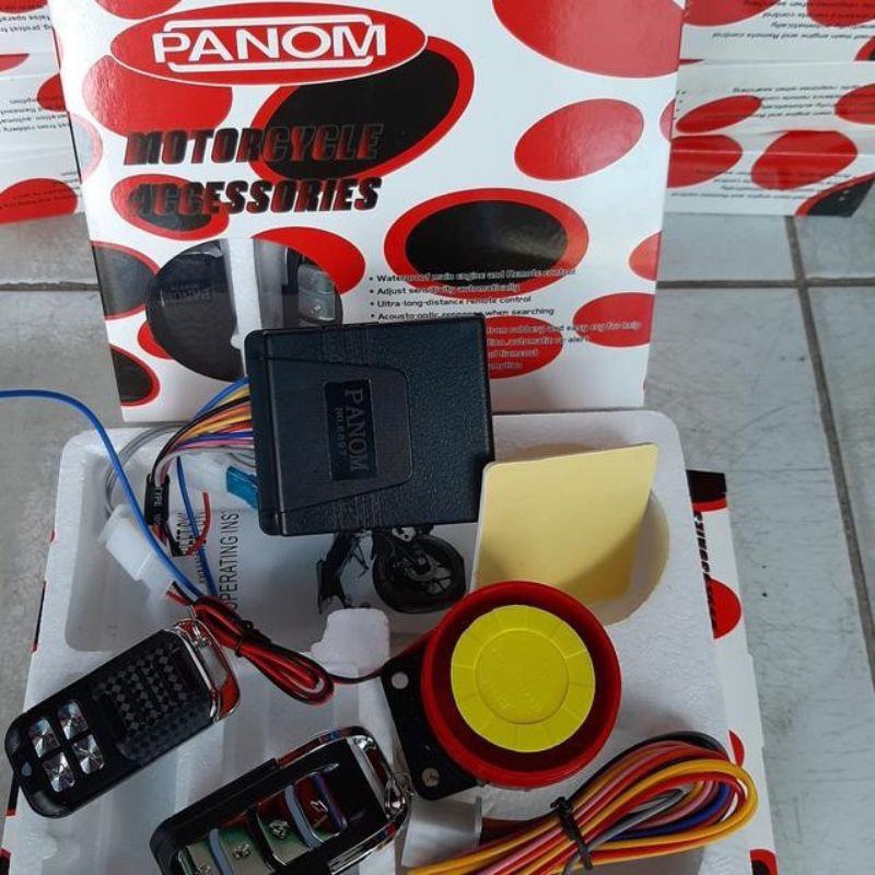 Jual ALARM MOTOR V12 BISA STARTER 2 REMOTE ANTI MALING SENSOR GETAR ...
