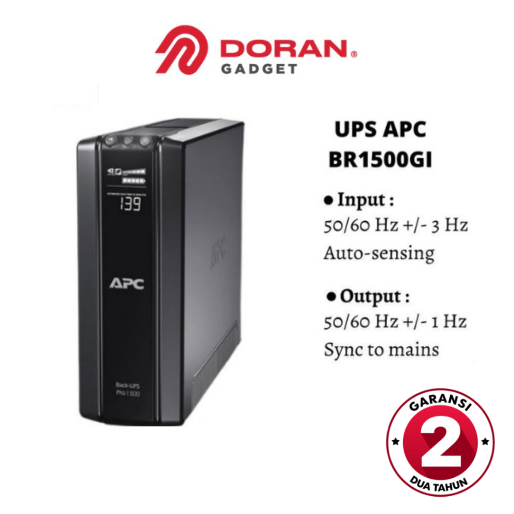 Jual APC Power-Saving Back UPS Pro 1500 230VA BR1500GI - Garansi 2 ...