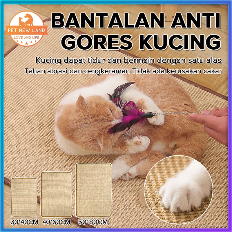 Jual 50*80cm Ukuran besar Natural Sisal Cat Scratching Mat Cat Mat ...