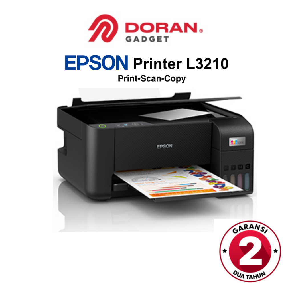 Jual Epson Ecotank L3210 Printer All in One | Print Scan Copy - Garansi Resmi 2 Tahun | Shopee ...
