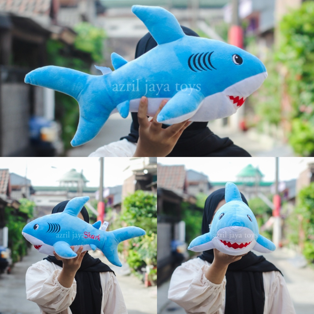 Jual Boneka Hiu Baby Shark Besar Murah/Boneka Lucu Lembut hiu shark ...