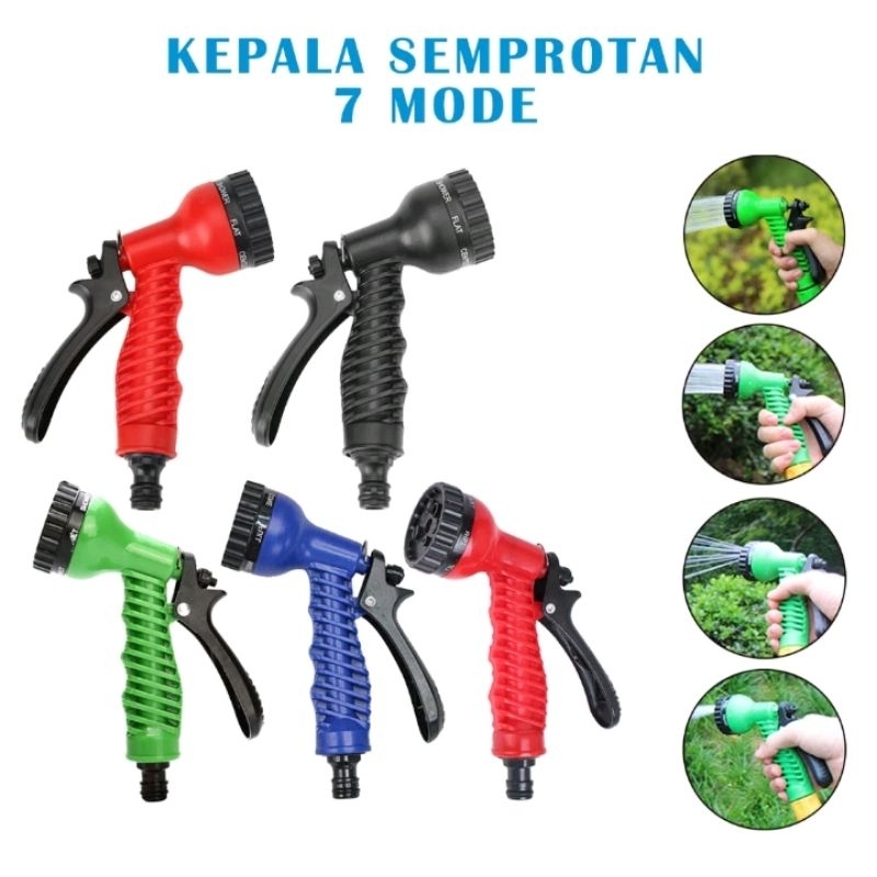 Jual Kepala Semprotan 7 Mode Watergun Spray Jet Semprot Selang Air ...