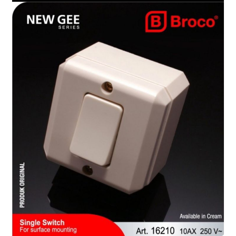 Jual Saklar Engkel/Saklar Tungal/Saklar Satu Ob(Nempel Dinding)merk ...