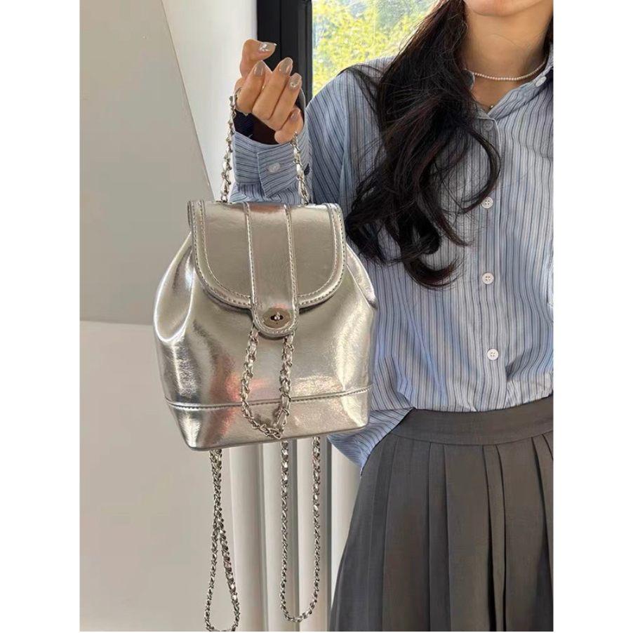 Jual TAS RANSEL WANITA IMPORT / CARDINAL CHAIN BACKPACK / BACKPACK MINI ...