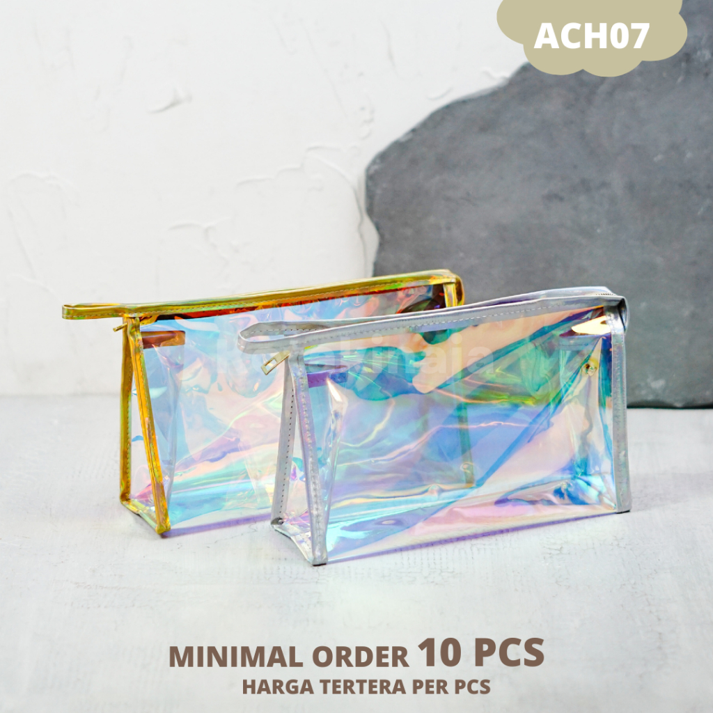 Jual Tas Mika PVC Hologram / Pouch Mika PVC Hologram / Tas Mika ...