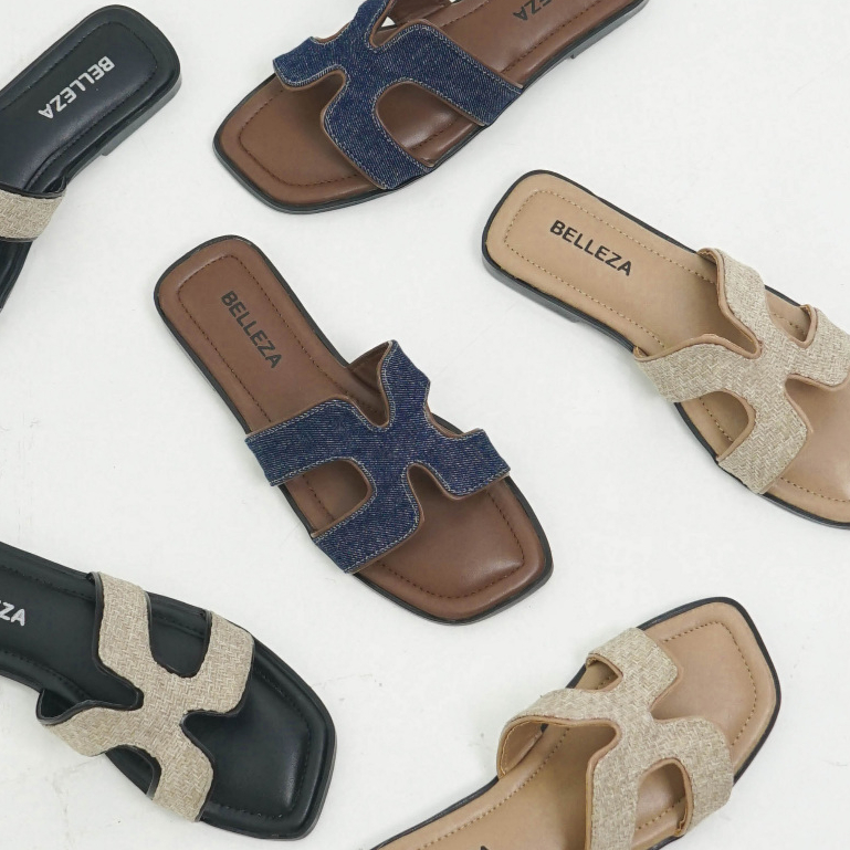 Jual Belleza ORLA - Sandal Teplek Flat Wanita empuk sendal teplek size ...