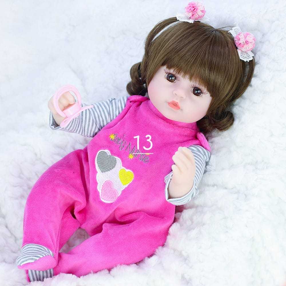 Jual 42 cm 18 Inch TERJANGKAU mainan Boneka Reborn Bayi Silikon mirip ...