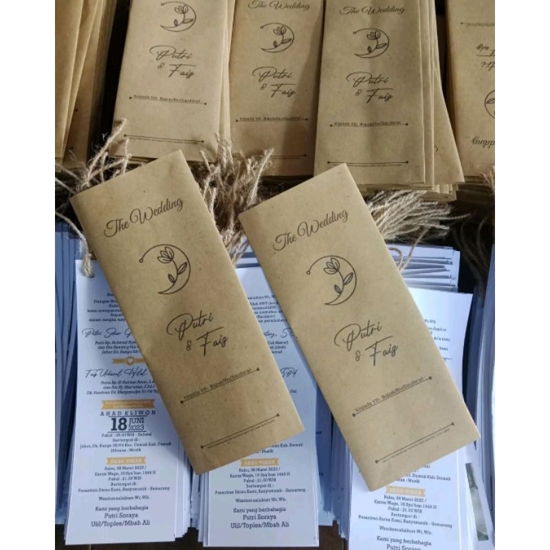 Jual UNDANGAN HANG TAG AMPLOP | Shopee Indonesia