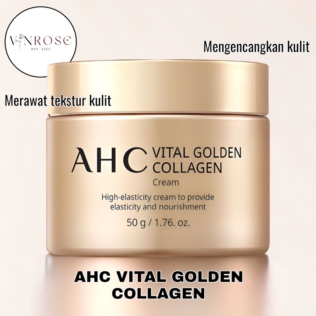 Jual AHC Vital Golden Collagen Cream Wajah Korea Krim Kolagen/ Skincare ...