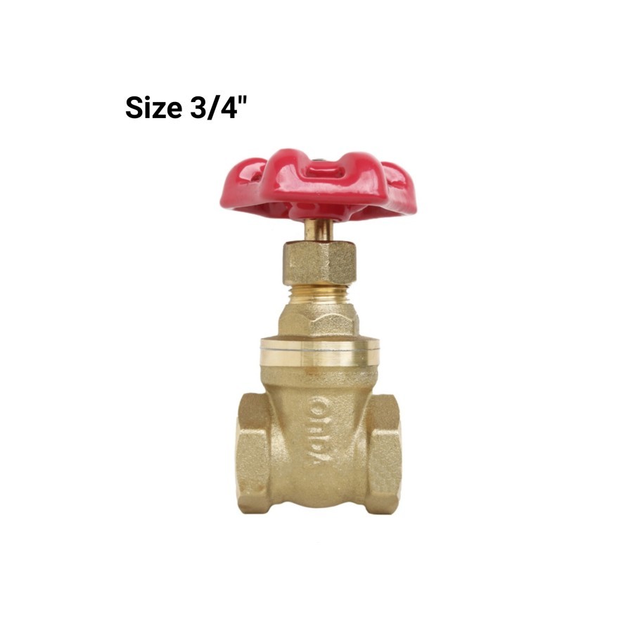 Jual Stop Kran Kuningan Baling - Baling PDAM / Gate Valve FH 3/4" ONDA ...