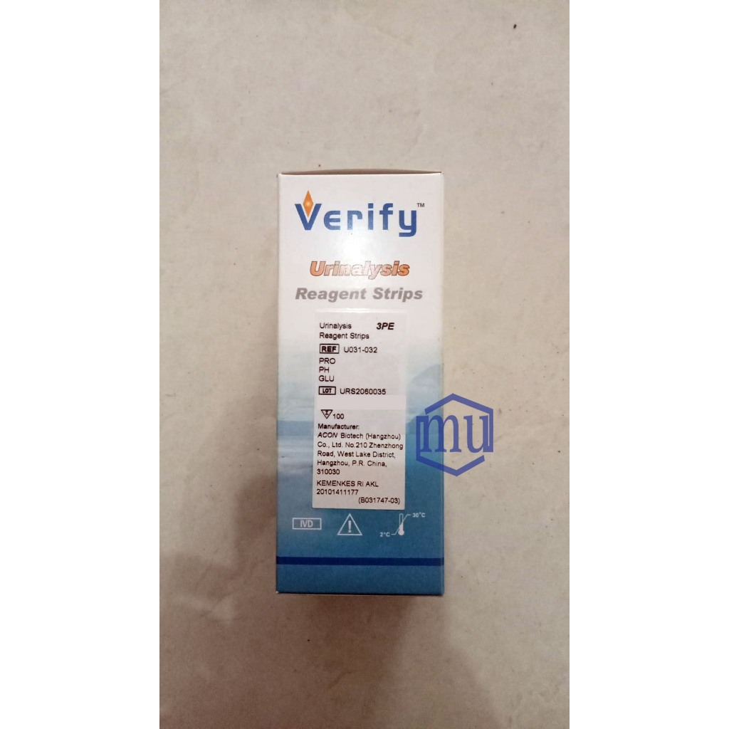 Jual Strip Urine Verify 3-10 Parameter Urinalysis Reagent Strip isi 100 ...