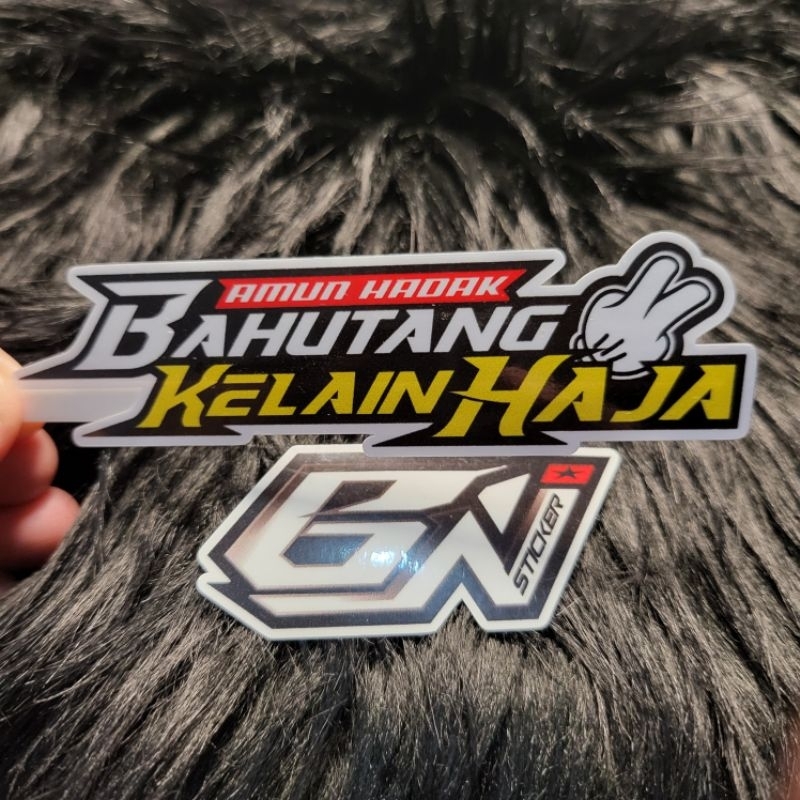 Jual stiker kata2 Amun handak bahutang kalain haja | Shopee Indonesia