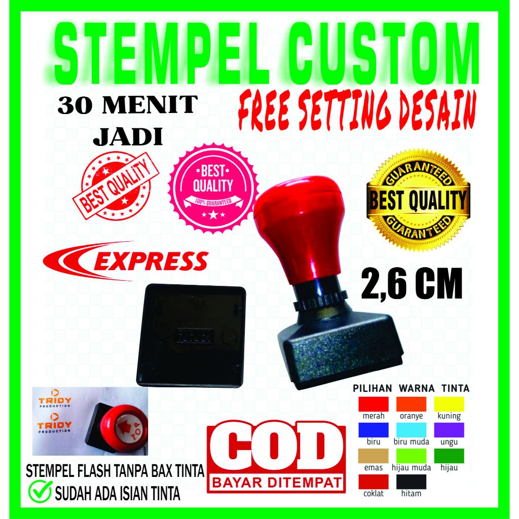 Jual STEMPEL CUSTOM / KOTAK 2,6 X 2,6 CM / STEMPEL LOGO CUSTOM / STEMPEL ISI ULANG | Shopee ...