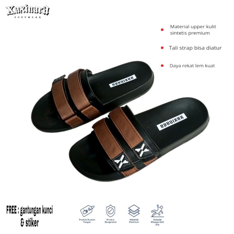 Jual Sandal Pria Terlaris| sandal slide terbaru | Sandal cowok | sandal ...