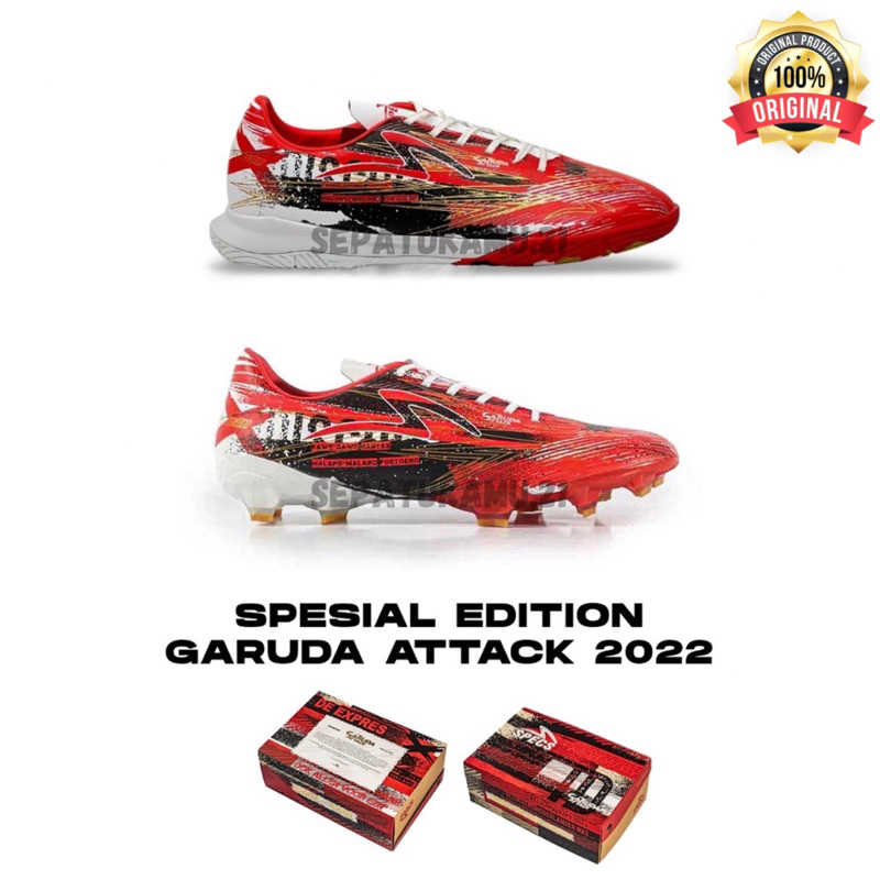 Jual Sepatu Bola & Futsal Specs Lightspeed 3 Garuda Attack 22 100% ...