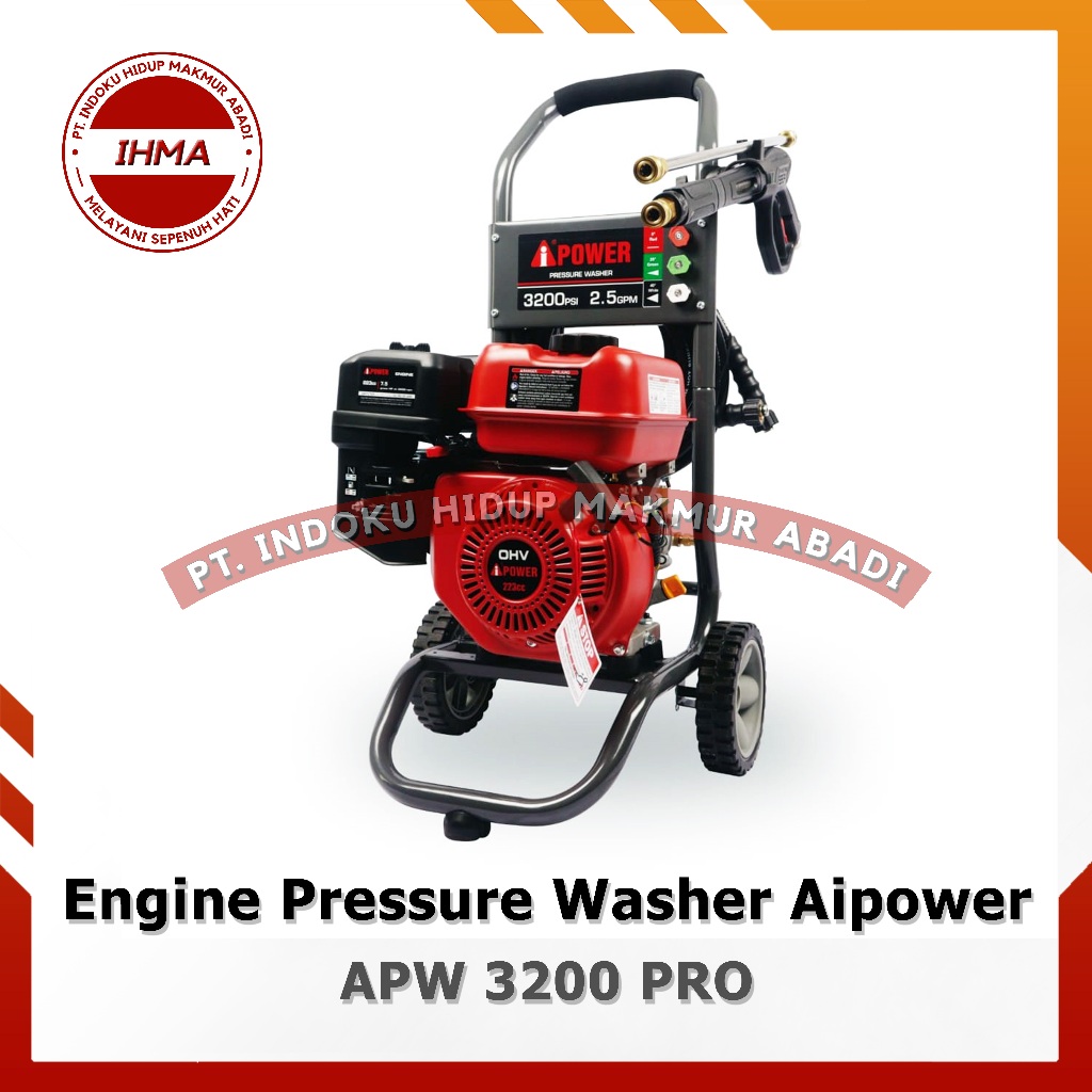 Jual Jet Cleaner Engine High Pressure Washer Set Aipower APW 3200 PLUS ...