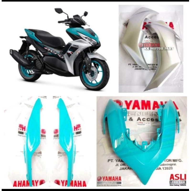 Jual PAKET BODY HALUS ALL NEW AEROX 155 CONNECTED ORIGINAL YAMAHA HIJAU ...