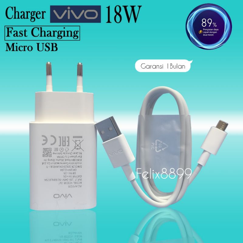 Jual Charger Casan Vivo Y12 Y12i Y12s Y15 Y15s Y17 Y19 Original 100% ...